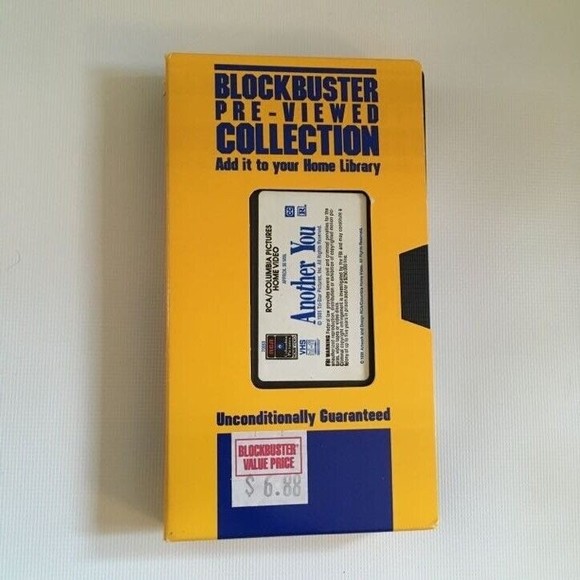 Media | Blockbuster Previewed Collection Vhs Movie Another You Untested ...